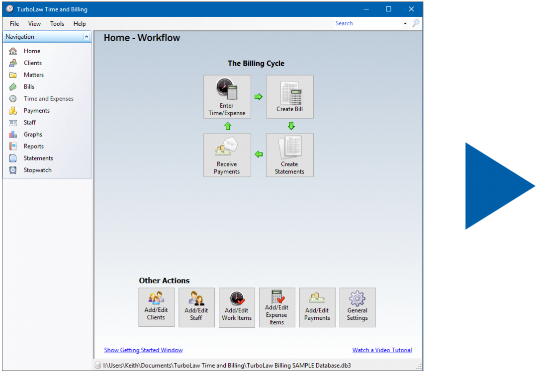 Legal Time Recording and Billing with TurboLaw Software